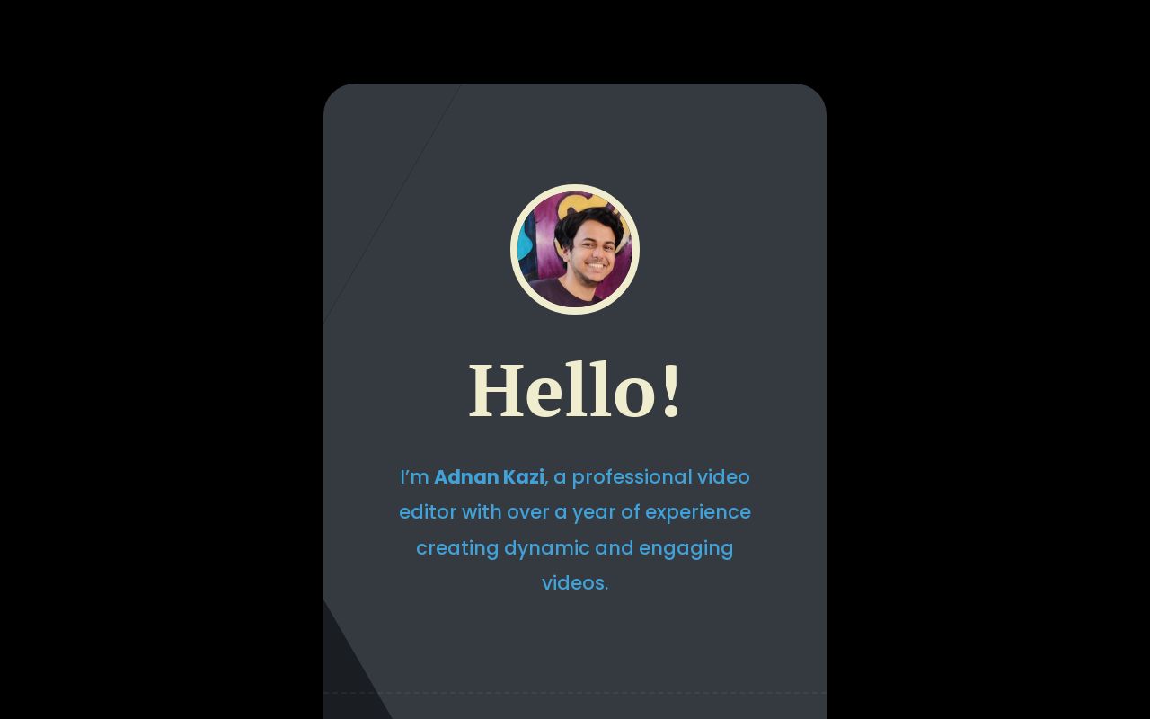 Video Editing Portfolio